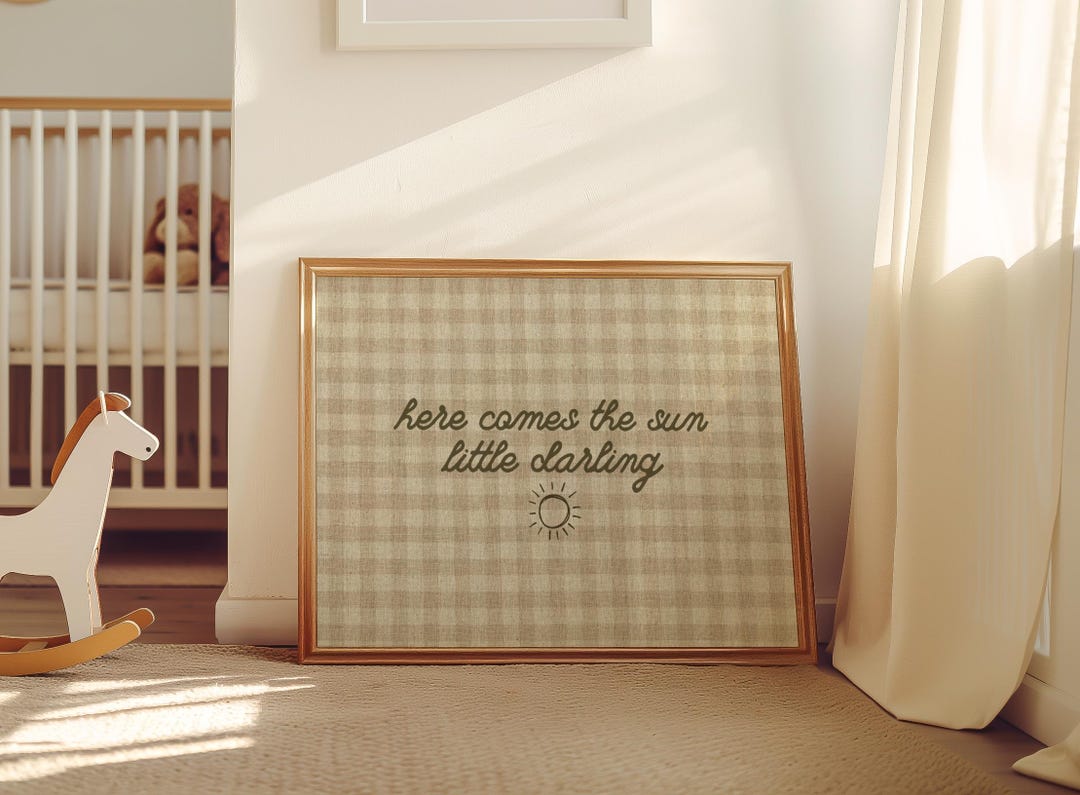 Neutral Nursery Wall Art | Baby Room Quote Printable | Plaid Digital ...
