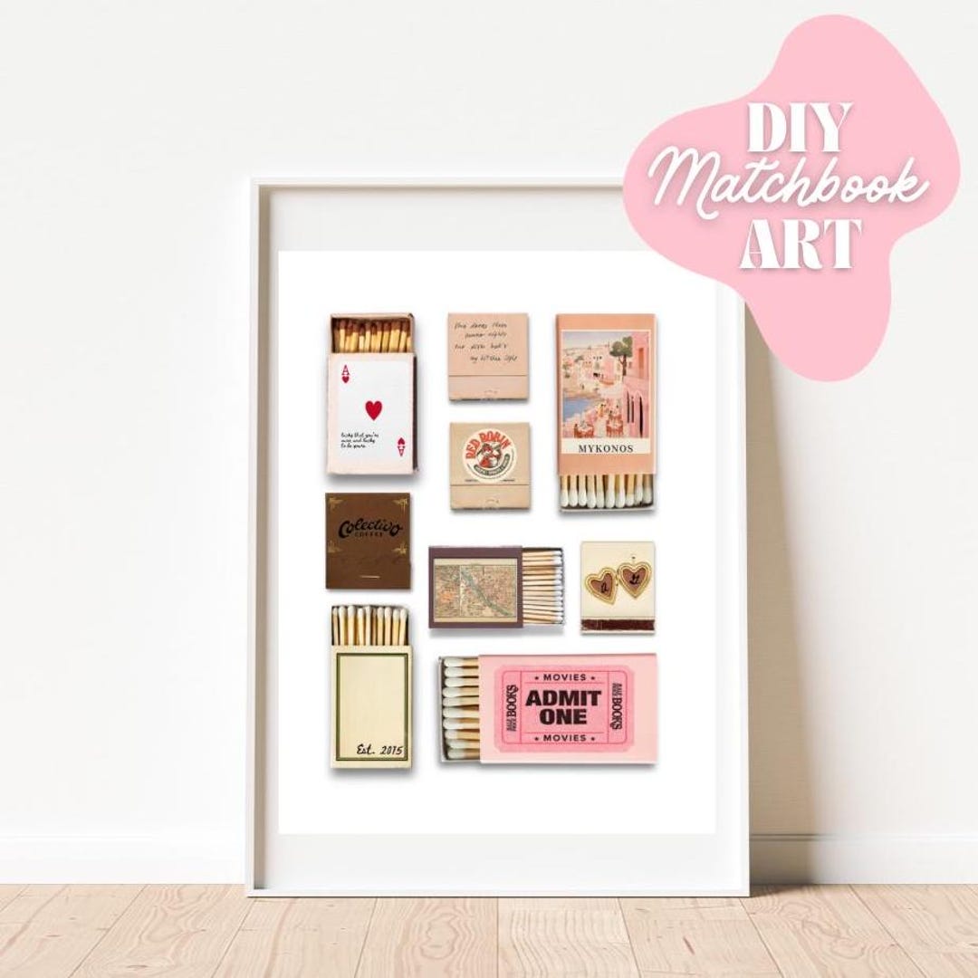Matchbook Poster Art Template | Digital Download - Etsy