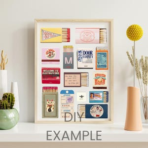 Matchbook Poster Art Template | Digital Download | THE ORIGINAL - Etsy