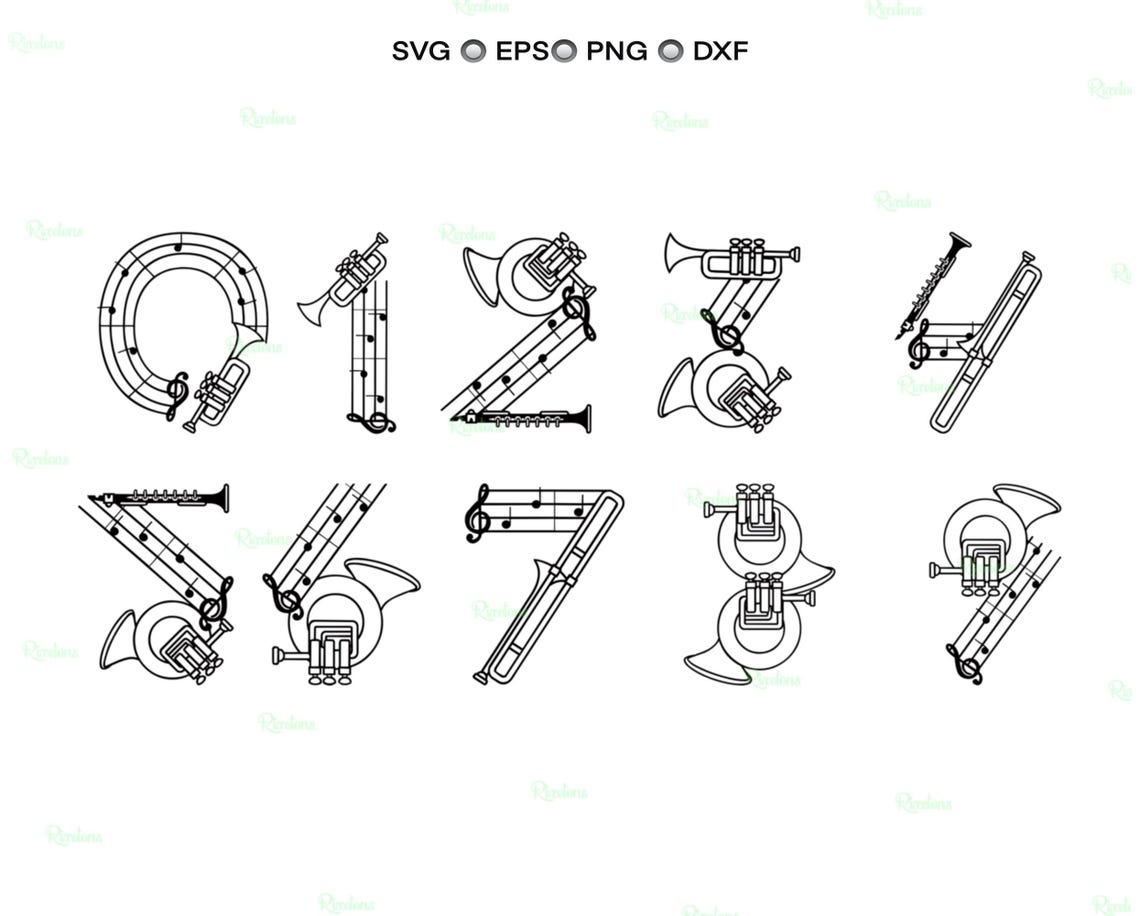 Music Font Svg, Musical Font Alphabet Letters, Notation Instrument ...