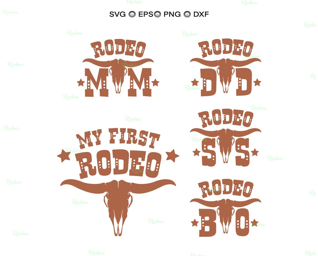 My 1st Rodeo Svg, My First Rodeo Birthday Svg, Rodeo Family Birthday ...