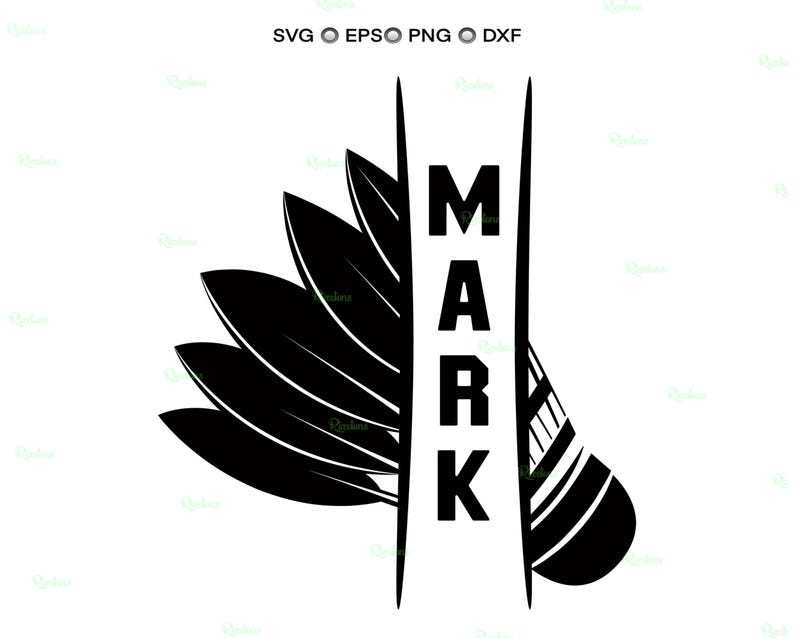 Badminton Svg, Shuttlecock Clipart, Team Name SVG PNG DXF for Cricut ...