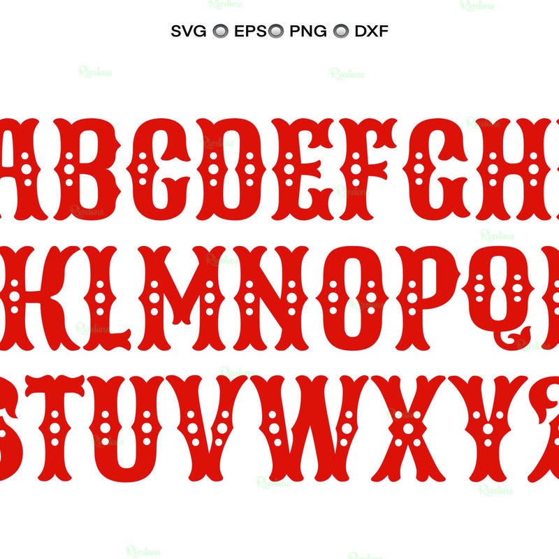 Circus Letters Fonts - Etsy