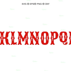 Carnival Alphabet, Circus Letters, Carnival Font, Circus Font, Circus ...