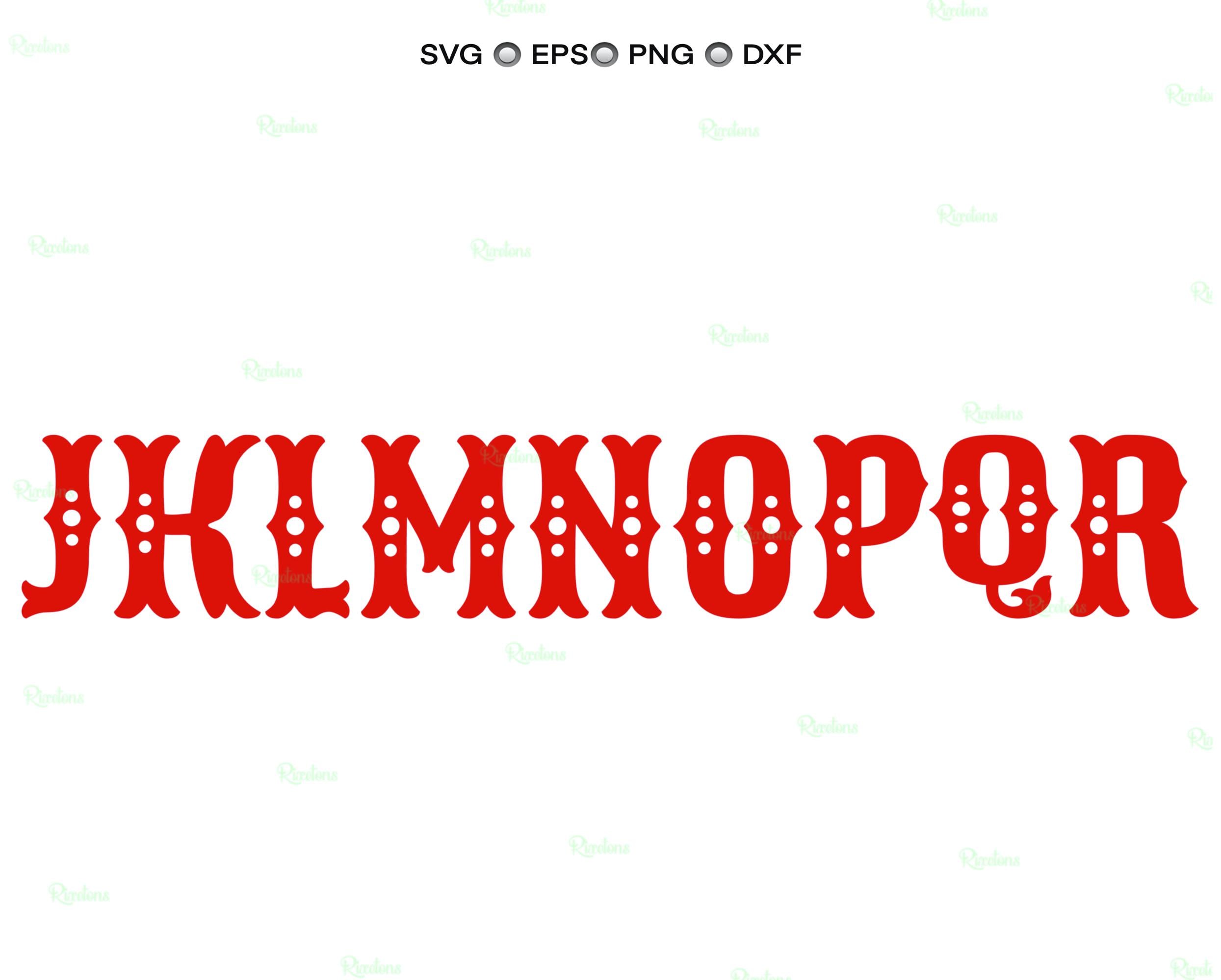 Carnival Alphabet, Circus Letters, Carnival Font, Circus Font, Circus ...