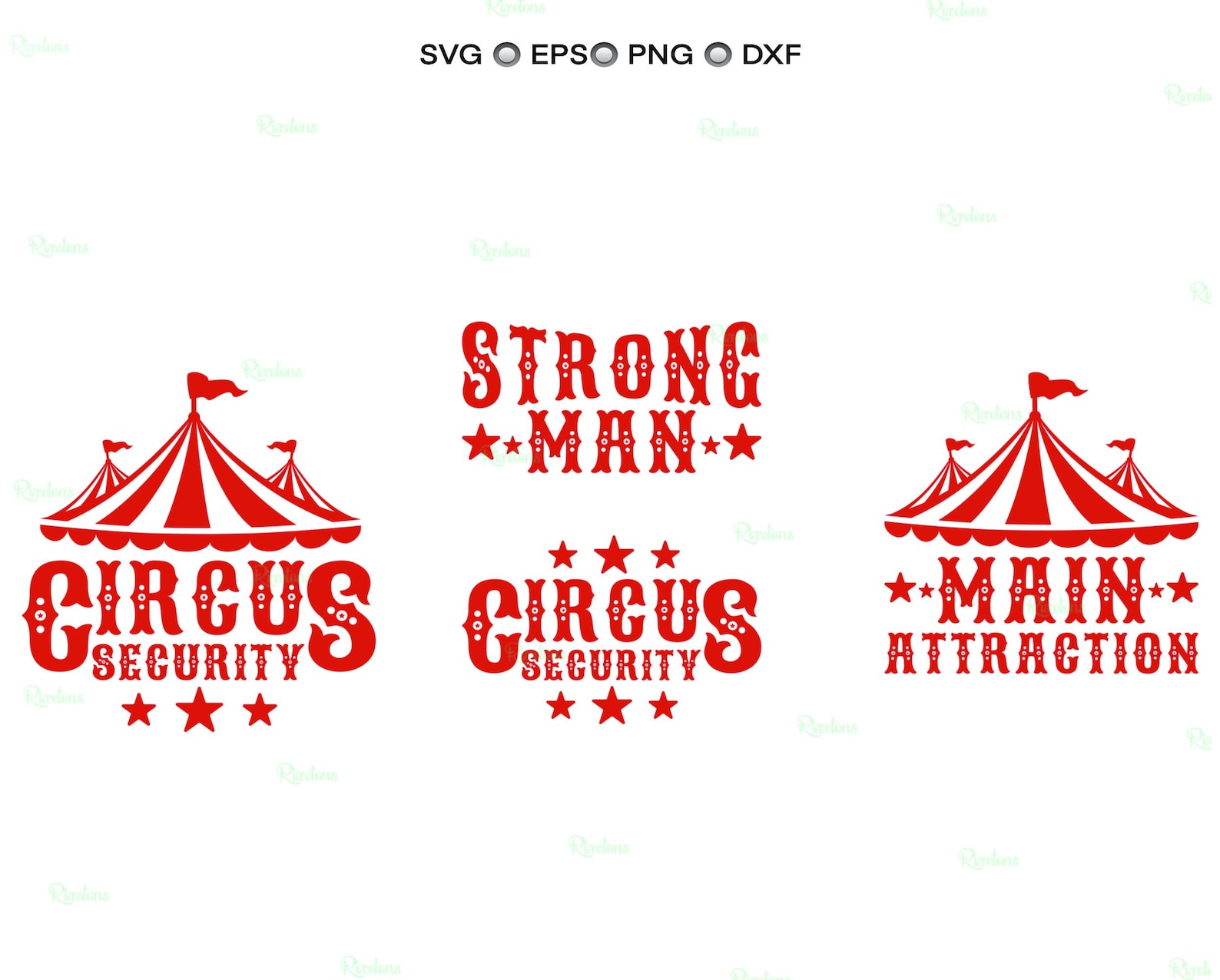 Circus Svg Bundle, Carnival Tent Clipart, Ringleader Ringmaster ...