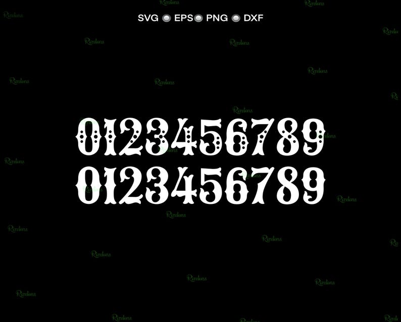 Carnival Circus Numbers Svg, Layered Fishtail Number Cut File Cricut ...