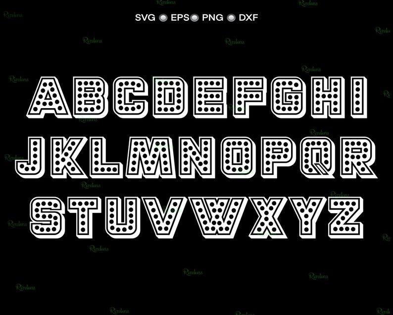 Theater Marquee Alphabet Svg, Movie Night Cinema, Film Letters, LED ...