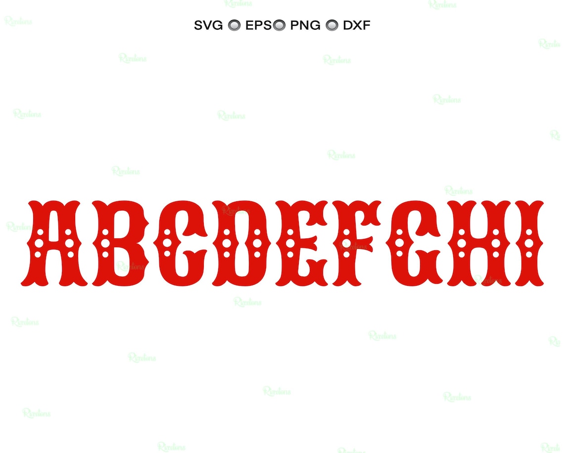 Carnival Alphabet, Circus Letters, Carnival Font, Circus Font, Circus ...