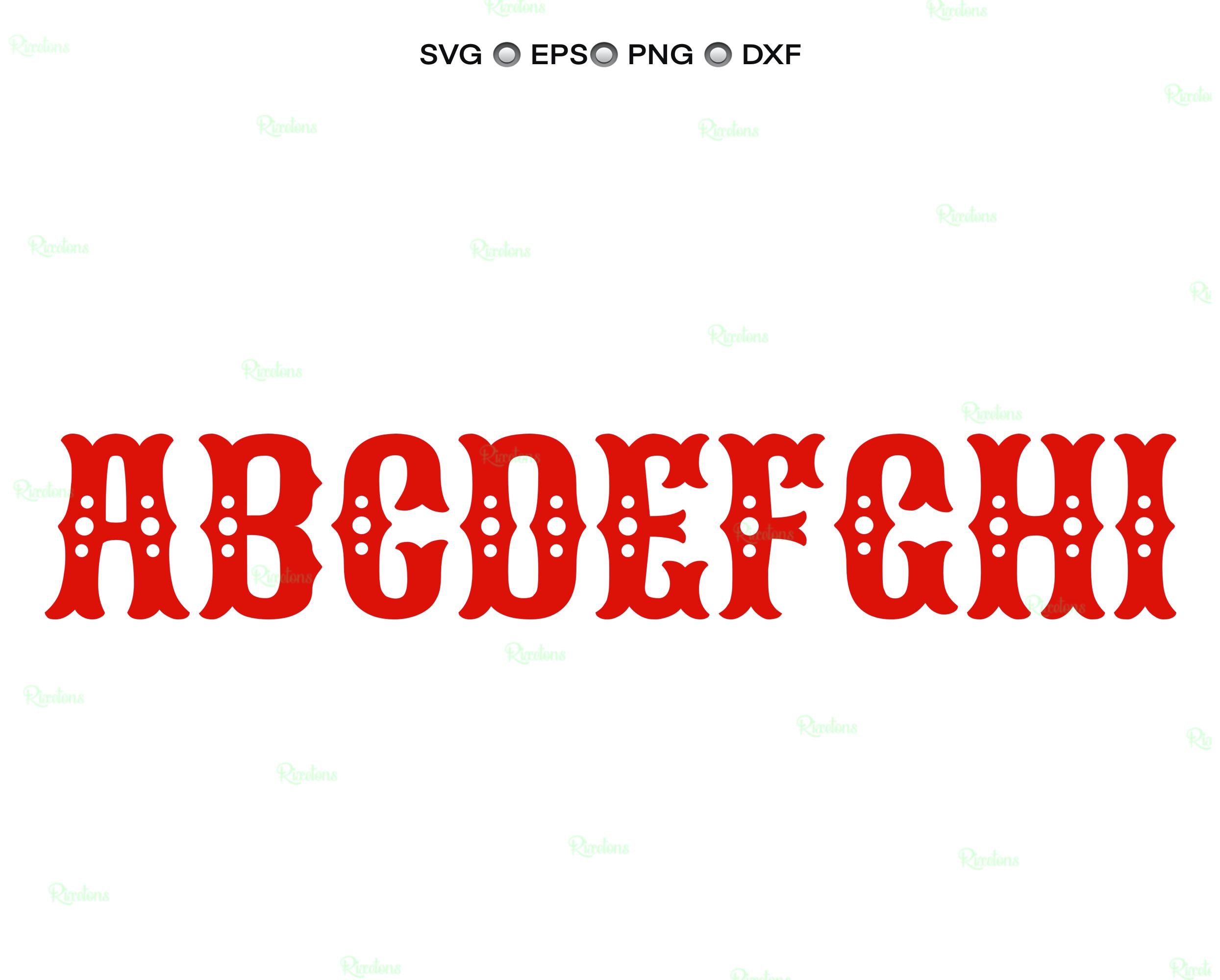 Carnival Alphabet, Circus Letters, Carnival Font, Circus Font, Circus ...