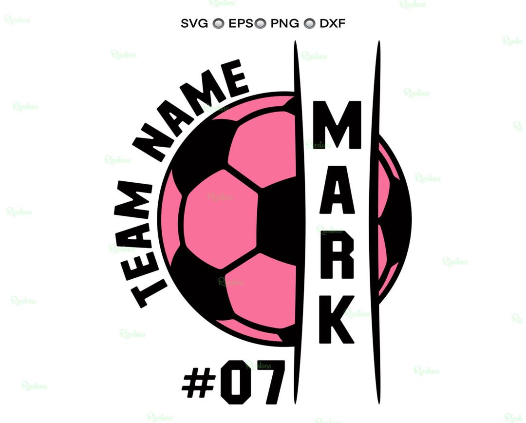 Soccer Split Svg, Soccer Ball Name Svg, Soccer Team Shirt Svg, Soccer ...