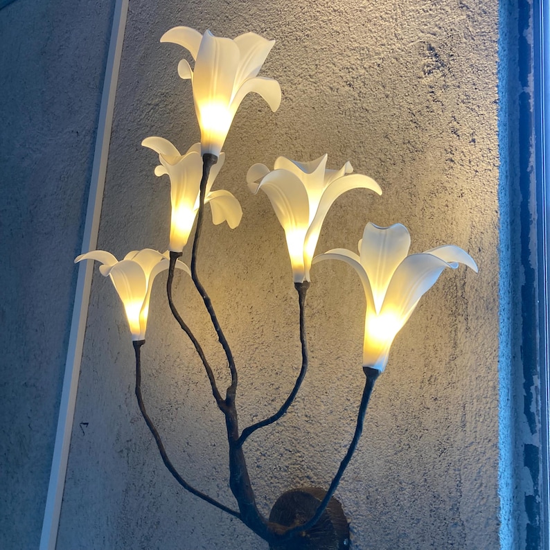 Handmade Lily Wall Sconce – Bendable Branches, Floral Home Decor - Etsy
