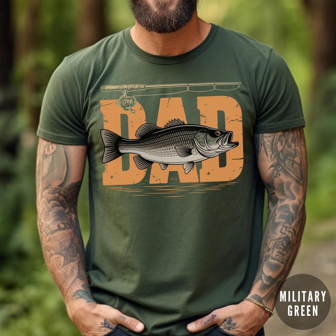 Fishing Dad Shirt, Funny Father’s Day Gift, Dad Fishing Graphic Tee ...