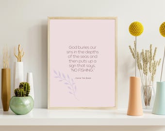 Corrie Ten Boom Wall Art Digital Download Christian Quote Wall Art ...