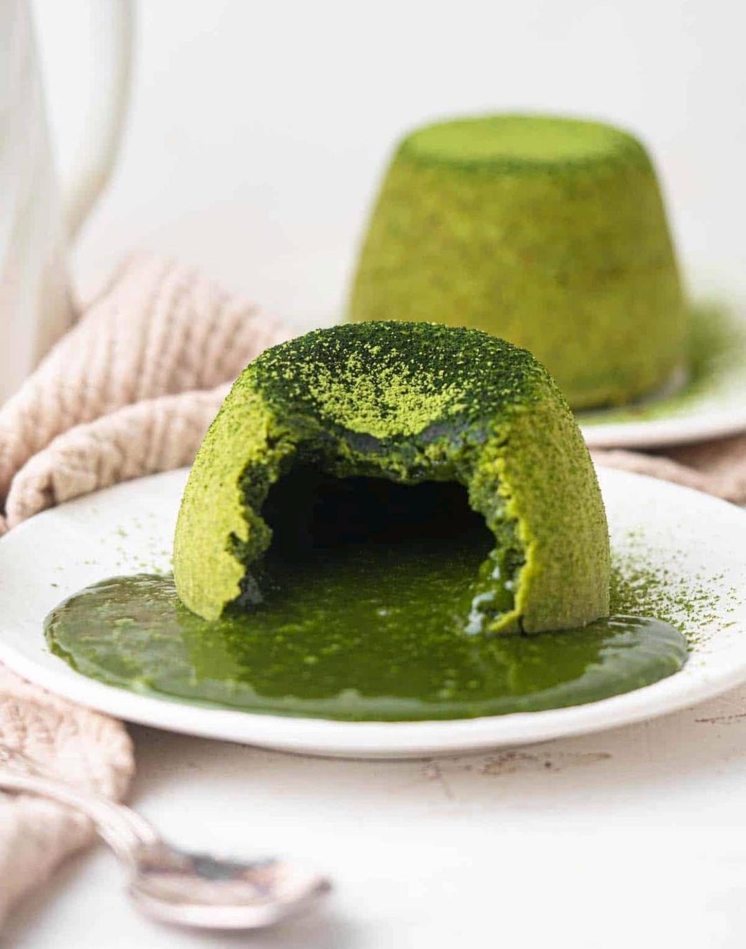 Melting Matcha Lava Cake Recipe,pdf File, Recipe Download. - Etsy