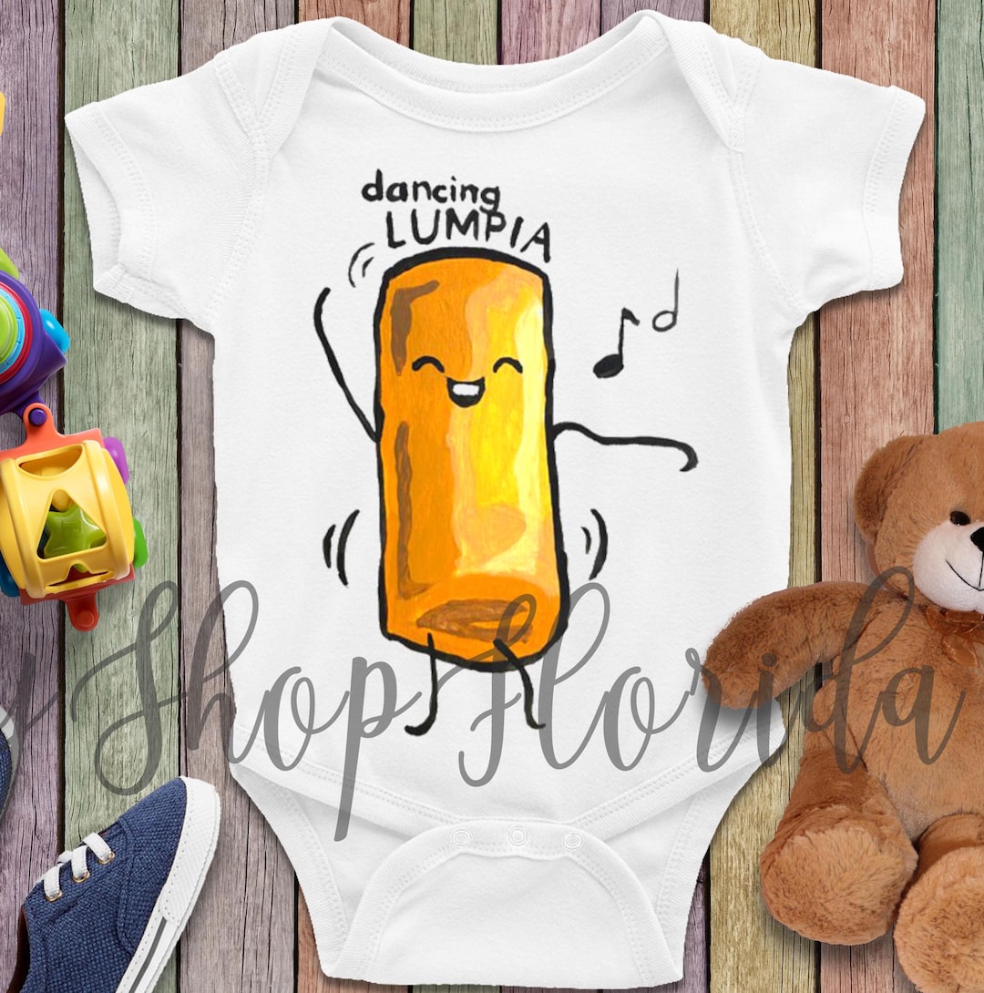 Dancing Lumpia Cute Dancing Lumpia Wrap Snapsuit Baby Onesie / Toddler ...