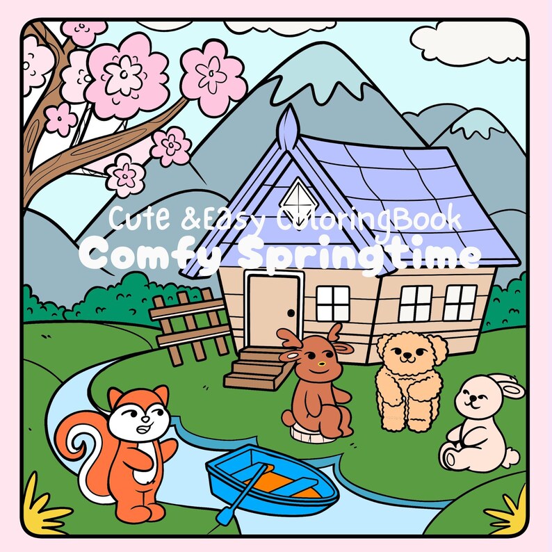 Cute Friends Springtime Coloring Pages – Coco Wyo Inspired | Cute ...