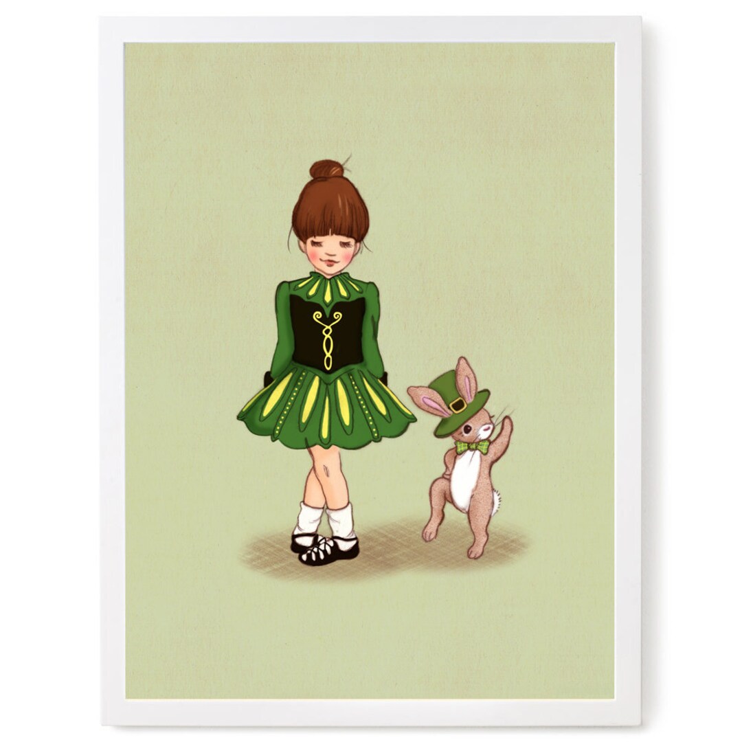 Irish Dancer Print by Belle and Boo - Etsy