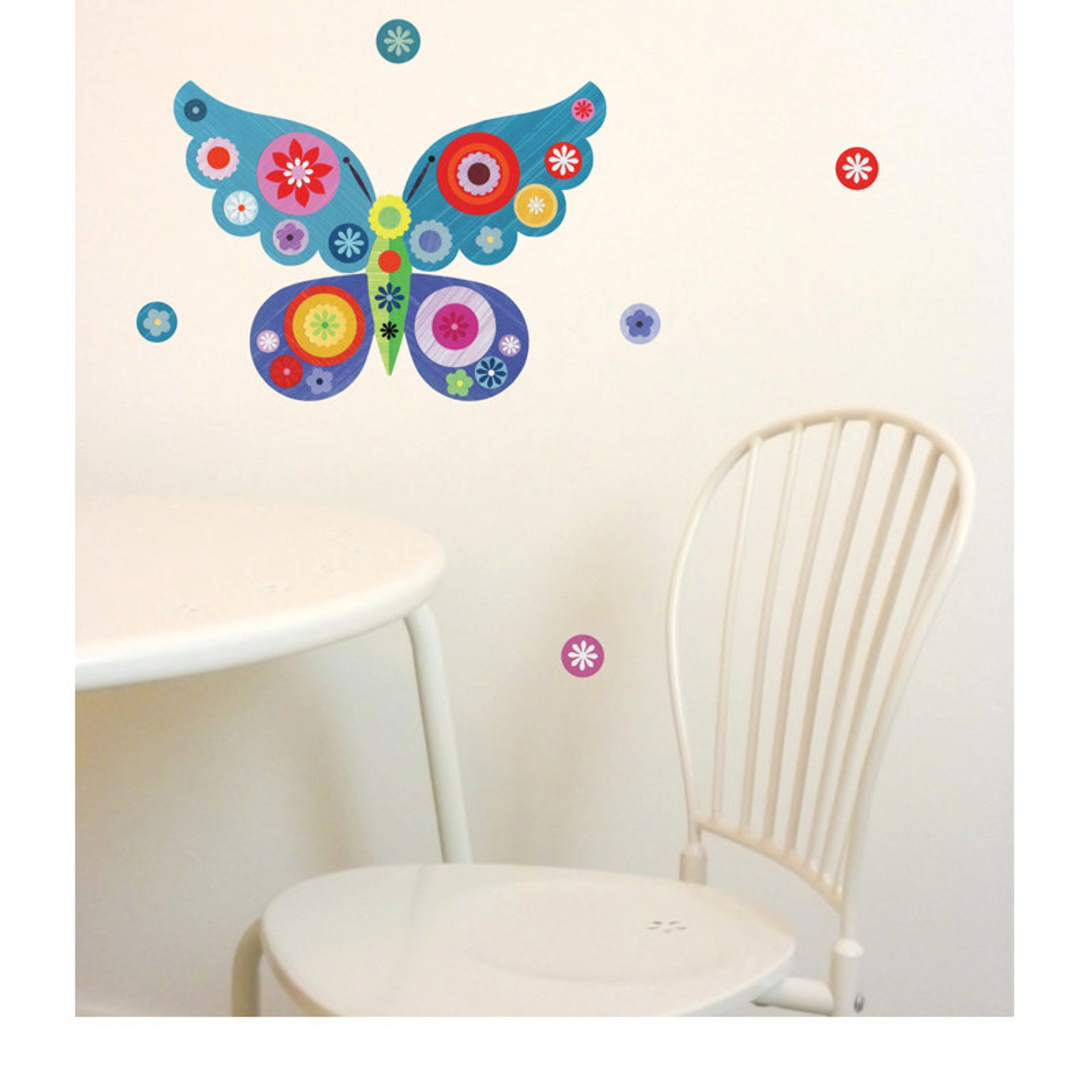 Butterfly Mini Wall Decals PVC Free Fabric Not Vinyl. - Etsy
