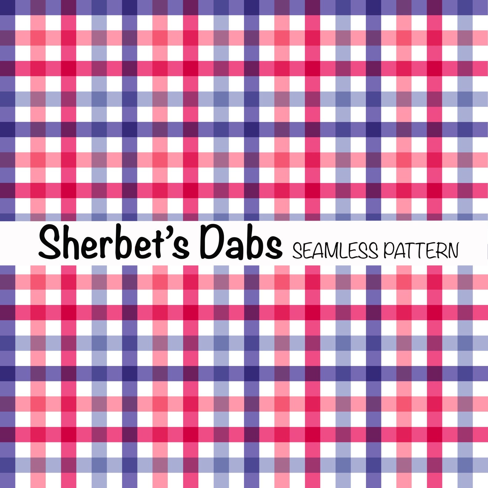 Raspberry Blueberry Gingham Seamless Pattern (digital PNG) - Etsy