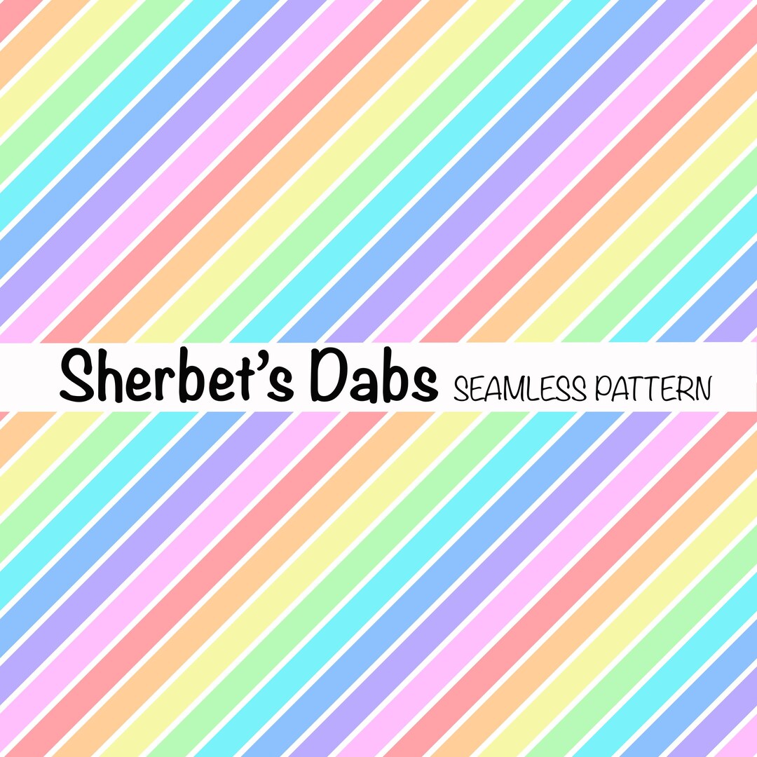 Rainbow Pastel Diagonal Stripes Digital Seamless Pattern Background 300 ...