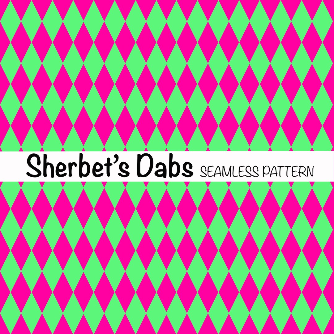 Diamond Hot Pink & Lime Green Seamless Pattern (digital PNG) - Etsy