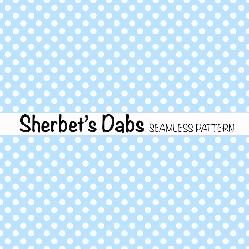 Baby Blue Polka Dot Seamless Pattern, Fabric Design (PNG) - Etsy