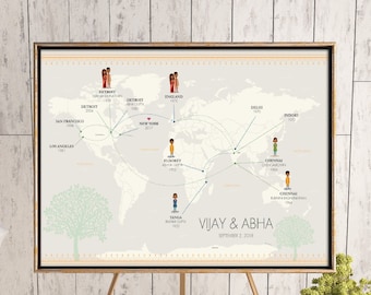Family Vacation Maps - Etsy