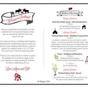 Wedding/event Map Invitation, Save the Date, Program or Itinerary ...