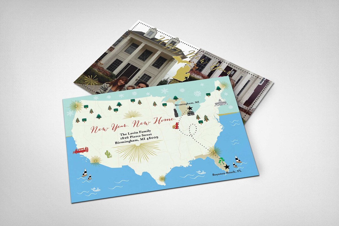 Moving Announcement, Map, Moving Map, We've Moved, We've Moved Card ...