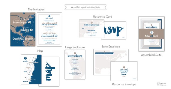 Wedding Map Invitation Invitation Map Personalized Map Map - Etsy