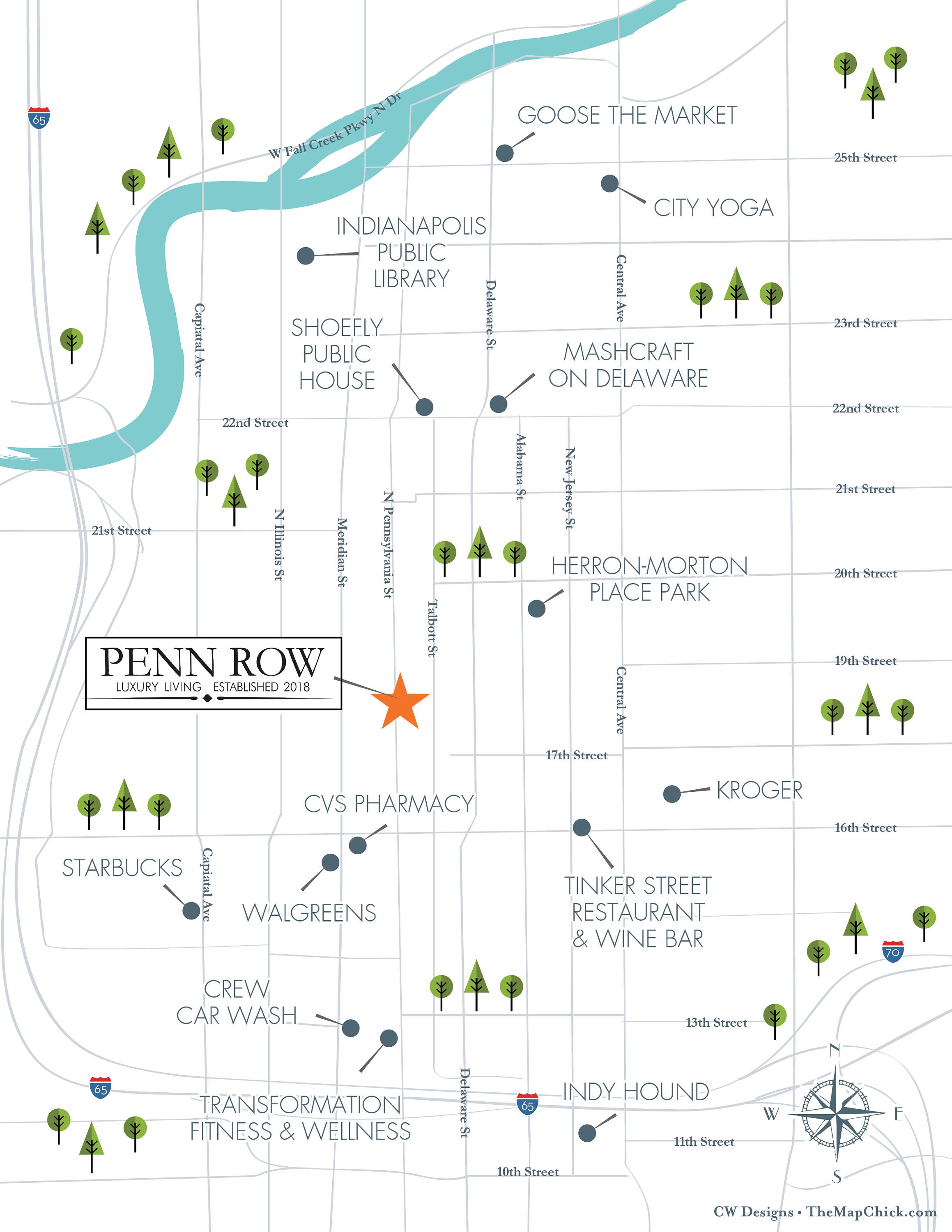 Custom Real Estate Map Corporate Real Estate Real Estate | Etsy