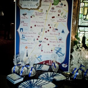 Wedding/event Map Invitation, Save the Date, Program or Itinerary ...