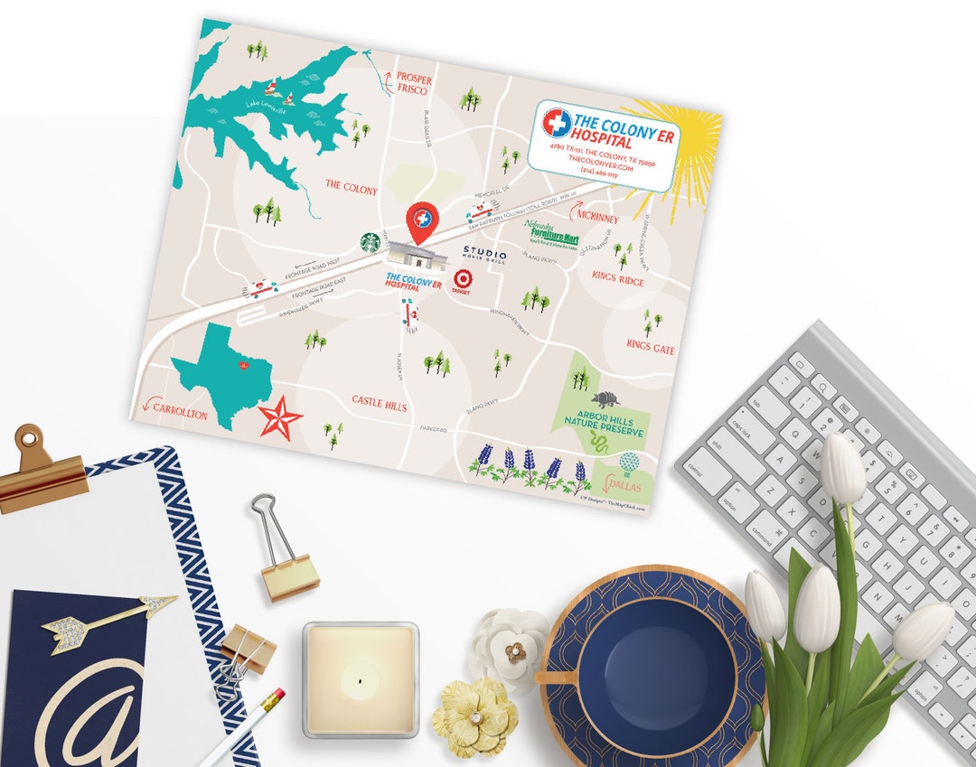 Marketing Material, Location Map for Businesses and Real Estate Agents ...