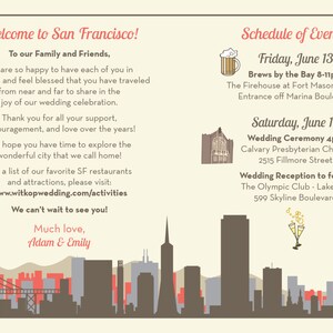 Wedding/event Map Invitation, Save the Date, Program or Itinerary ...