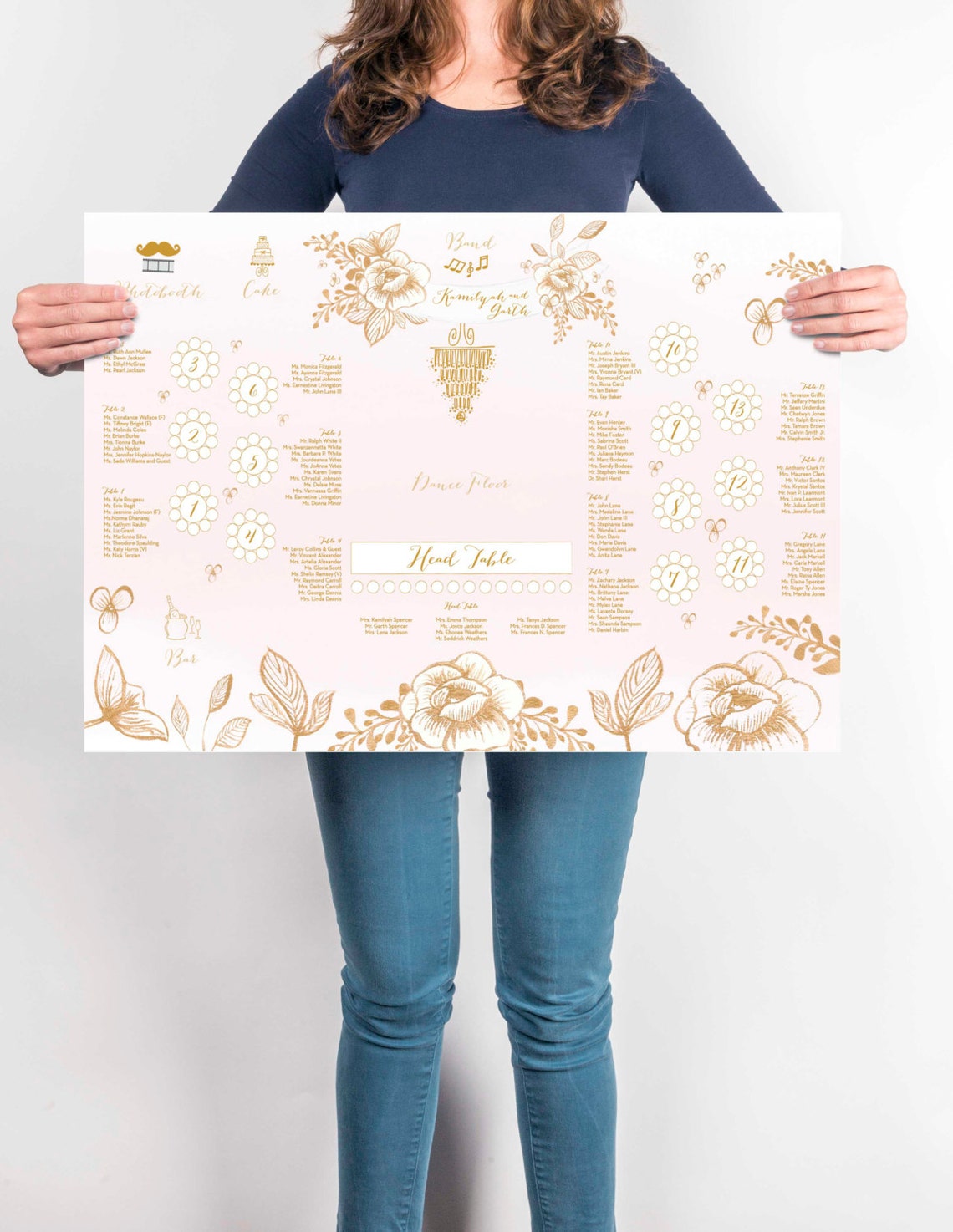 Custom Event Seating Chart Anniversary Party Wedding | Etsy