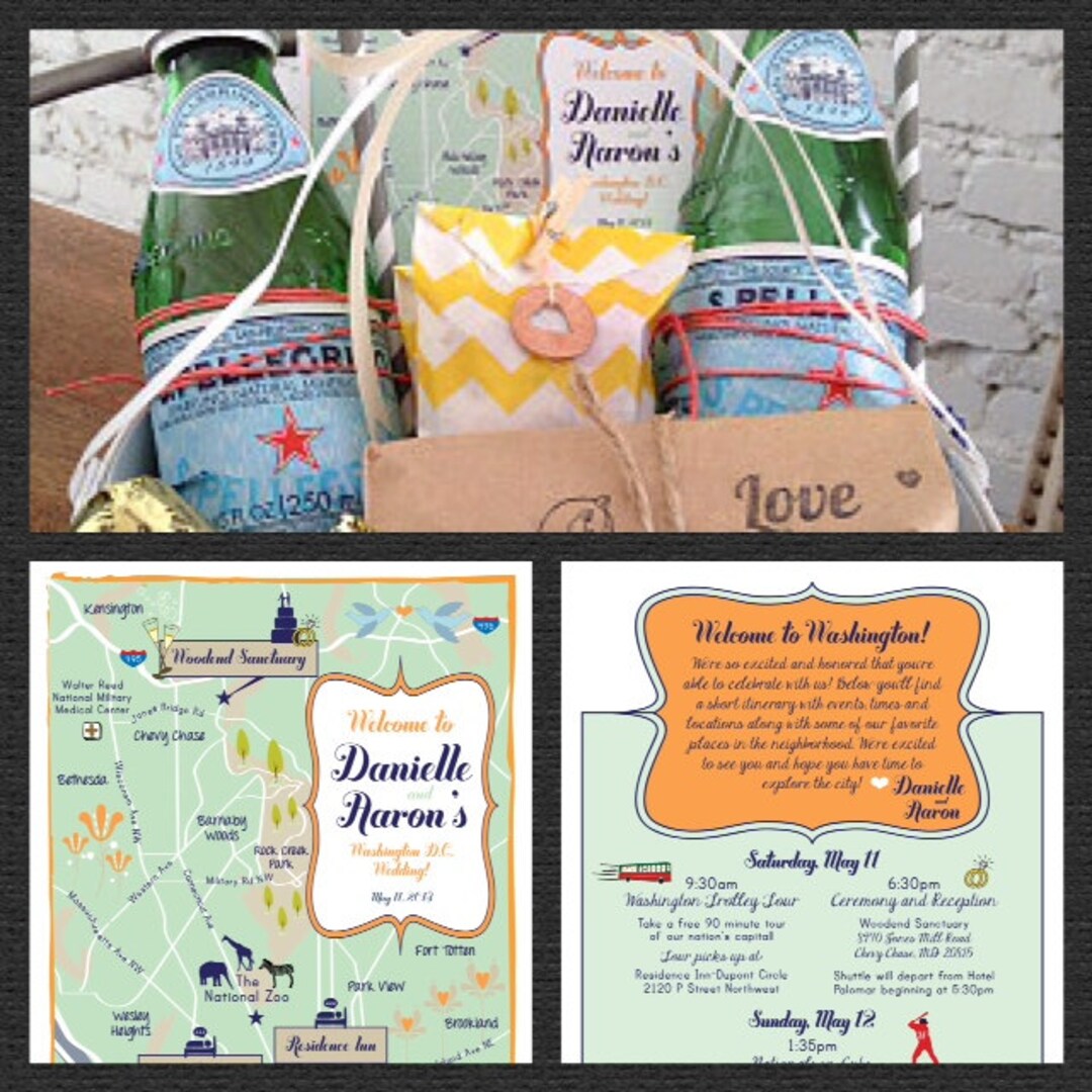 Wedding/event Map Invitation Save the Date Program or - Etsy