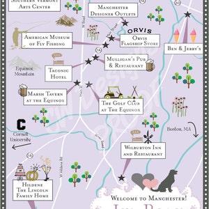 Manchester, VT Map Tote • Sets of 10, 15, 20, 25, 50, 100 - Etsy
