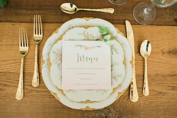 Digital File Custom Wedding Menu. Event Menu. Reception. | Etsy