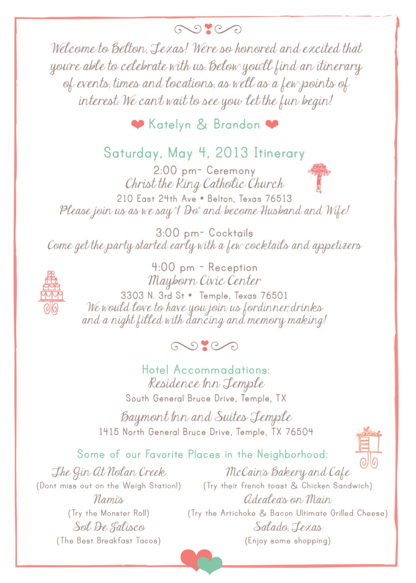 Wedding/event Map Invitation, Save the Date, Program or Itinerary ...