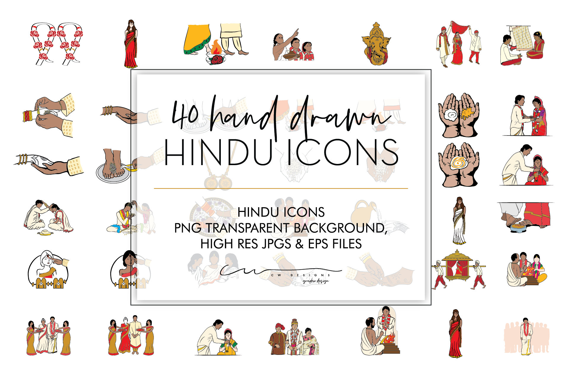 Hindu Wedding Symbols Png