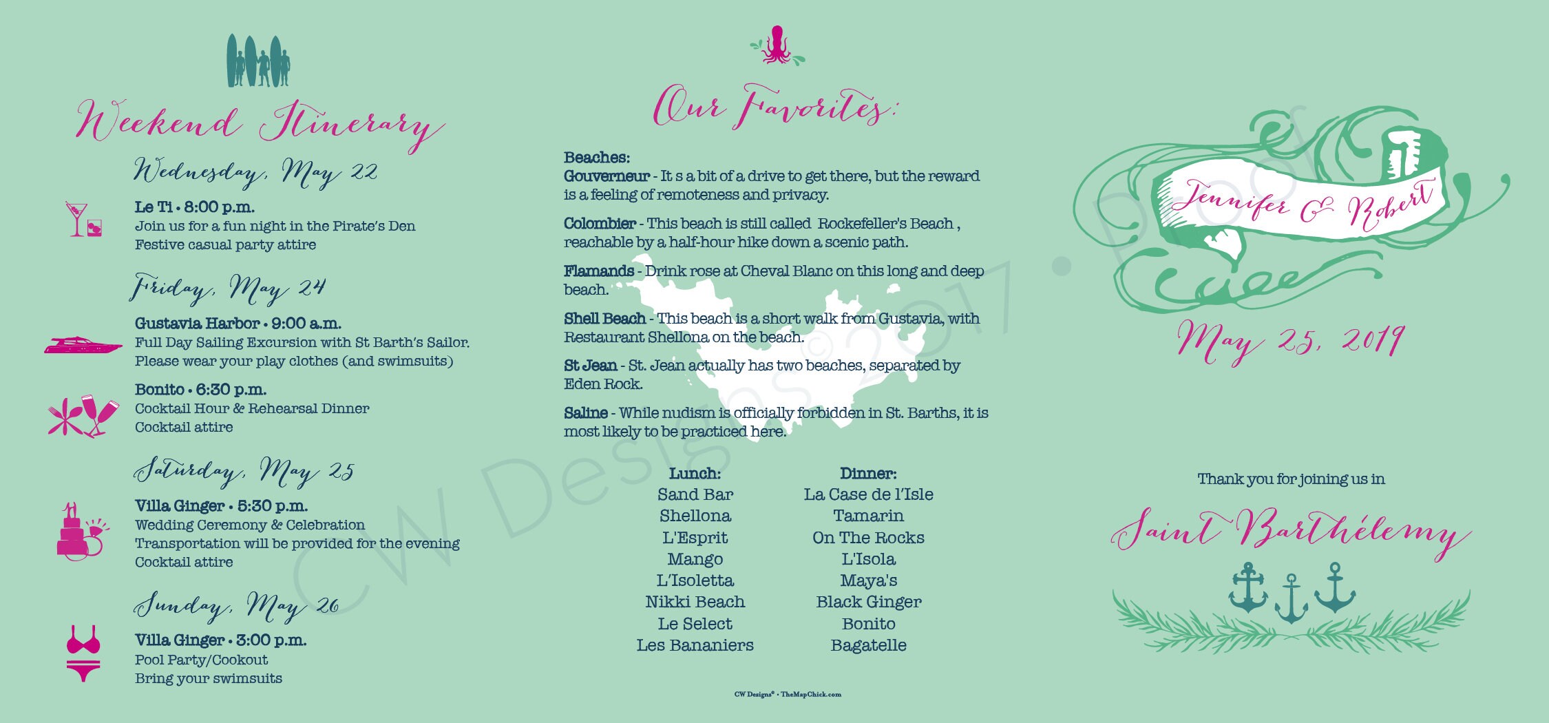 Wedding/Event Map Invitation Save the Date Program or | Etsy