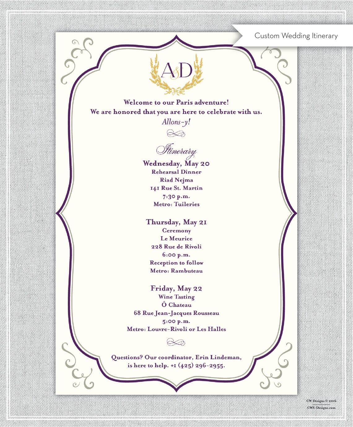 Wedding Weekend Timeline Custom Wedding Map Wedding Map | Etsy