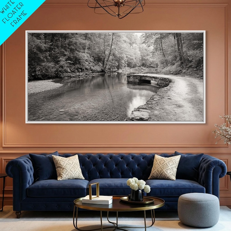 Stone Bridge, Forest Path, Quiet Creek, Peaceful Nature, Canvas Print ...