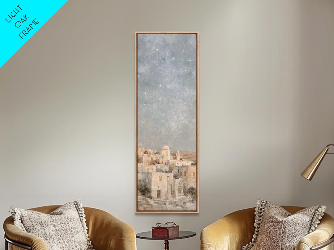 Guiding Night Star - Framed Canvas Print - Skinny Art - Christian Art ...