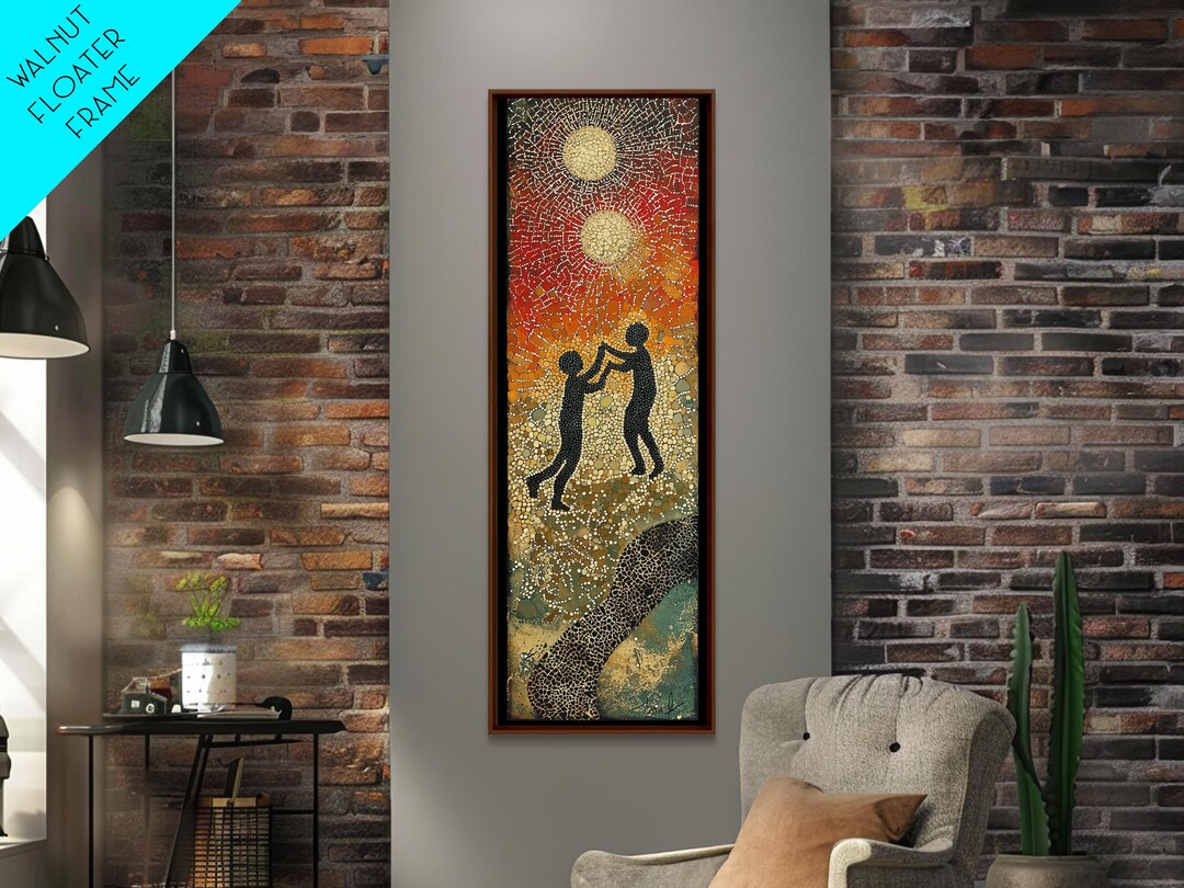 Cain and Abel in the Field Tall Skinny Framed Canvas Print ' Christian ...