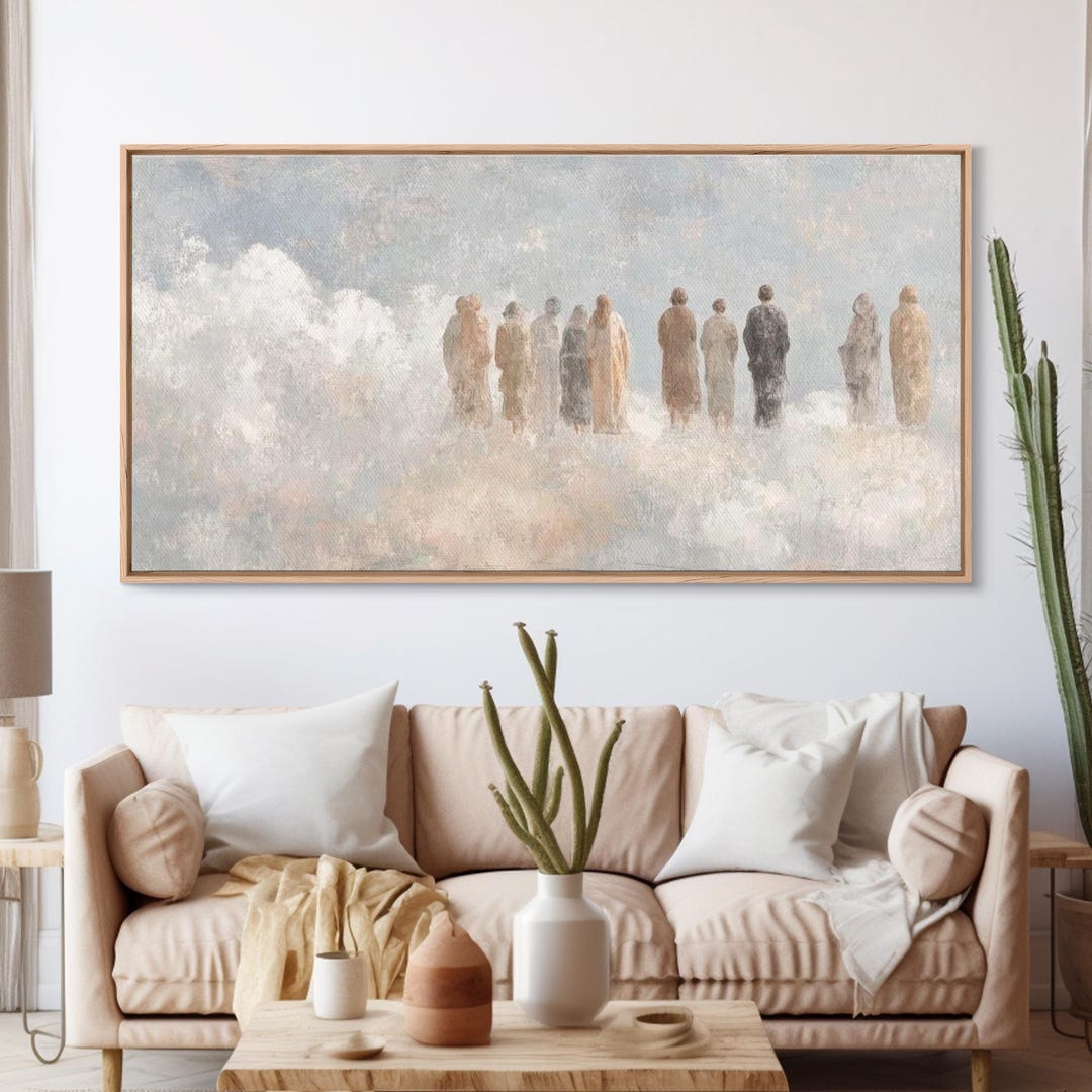 Cloudborne Witnesses, Framed Canvas Print, Christian Art Canvas ...