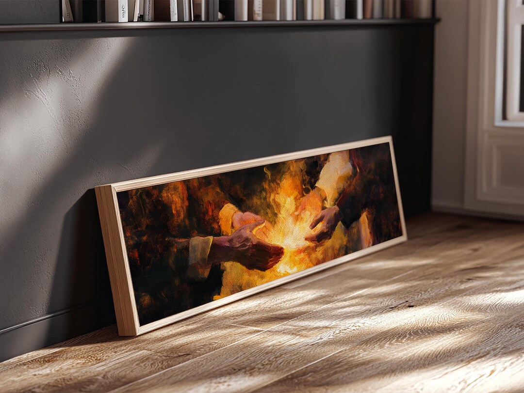Kindling the New Fire at the Easter Vigil Christian Art Painting ...