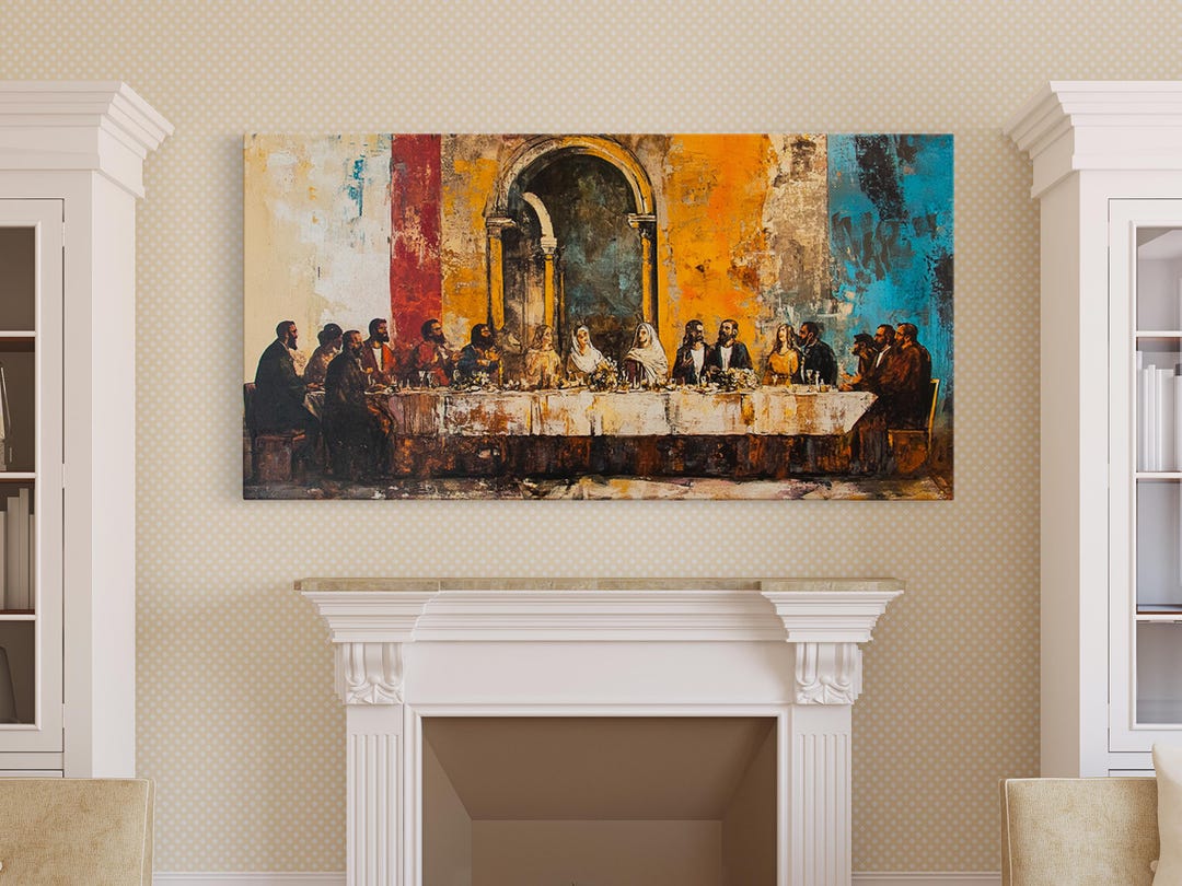 Wedding at Cana Epiphany Pop Art Framed Canvas Print | Modern Christian ...