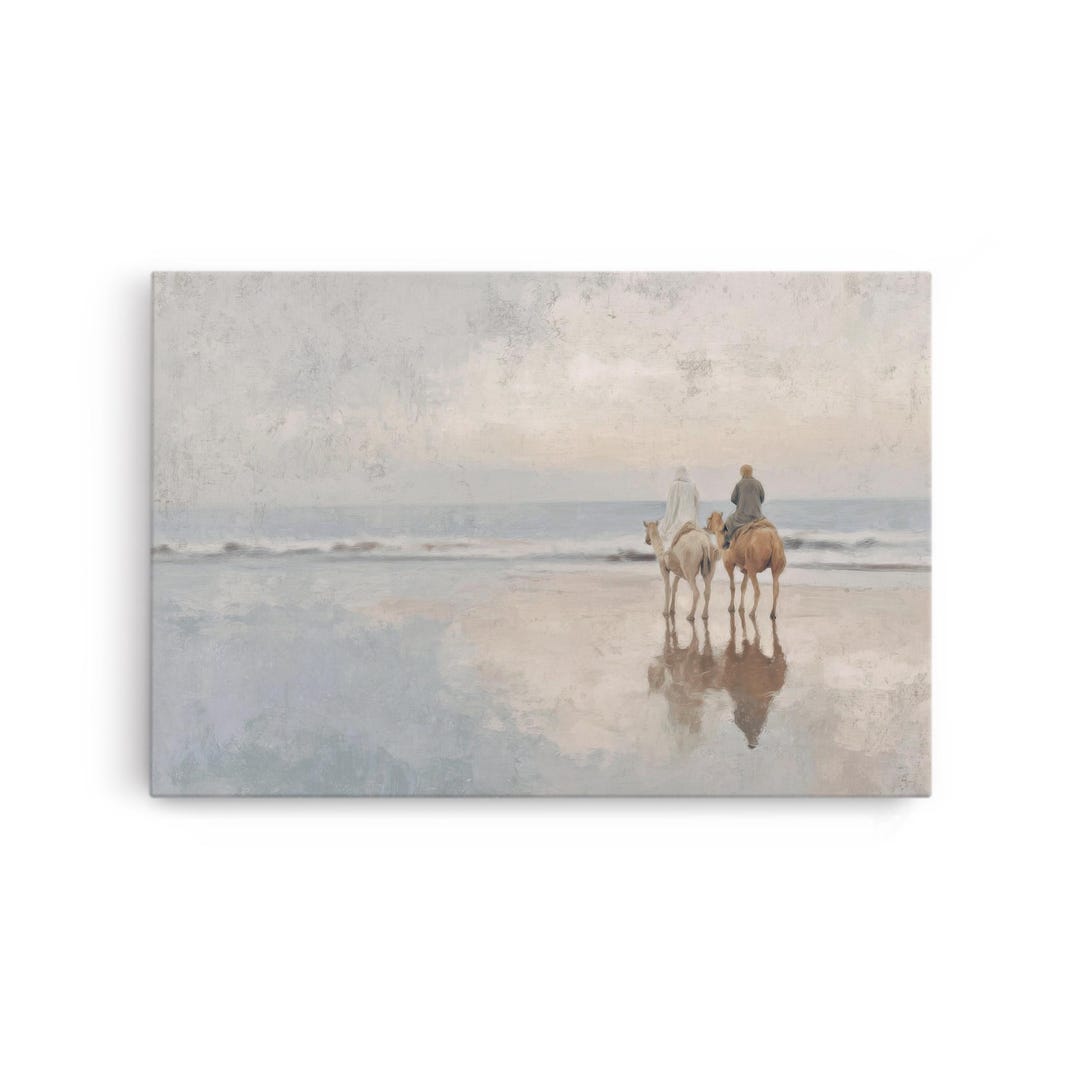Shoreline Journey - Framed Canvas Print - Christian Art Canvas ...
